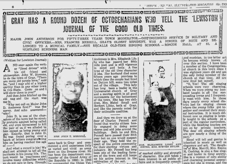 Round Dozen of Octogenarians – Gray Historical Society